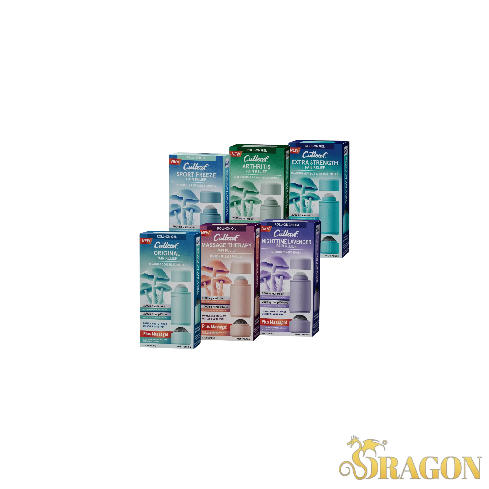 Shop Cutleaf Hemp + Mushroom Pain Relief Roll-On Gel Online – Vaping Trip