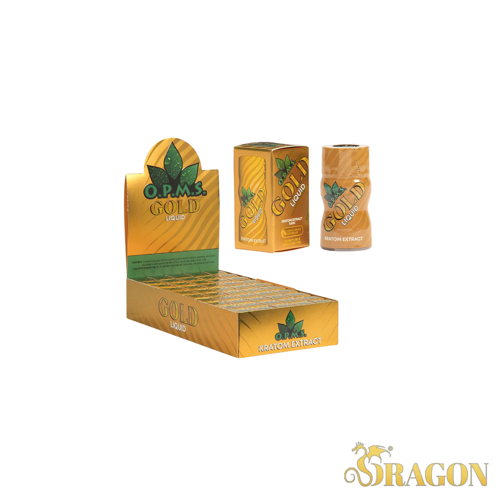 Shop OPMS Gold Kratom Liquid Shots 8.8ml Online – Vaping Trip
